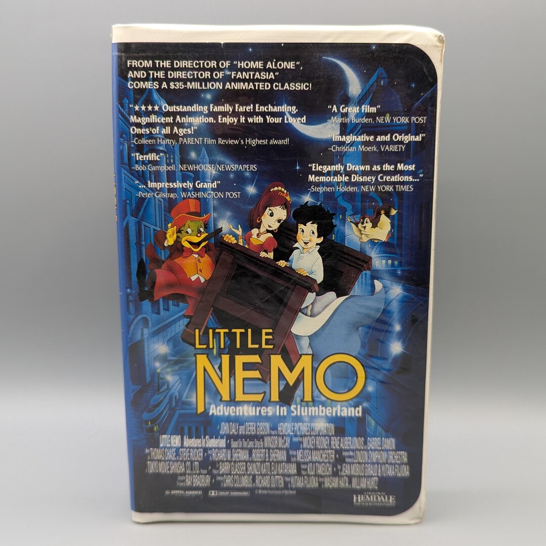 Little Nemo: Adventures in Slumberland VHS / Vintage Video Cartoon VHS ...