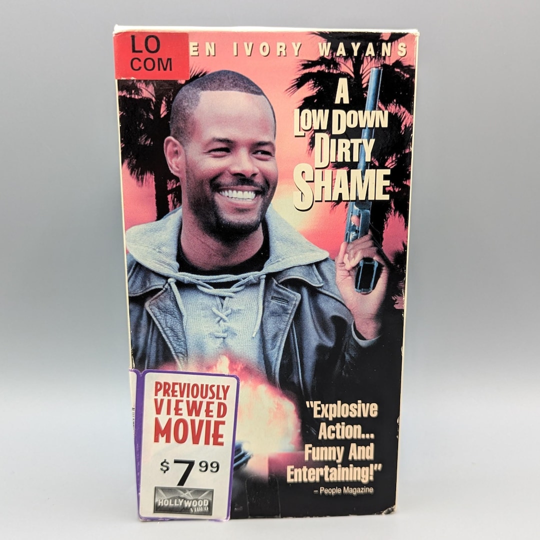 A Low Down Dirty Shame VHS / Vintage Video VHS Tape / Retro Movie Film ...