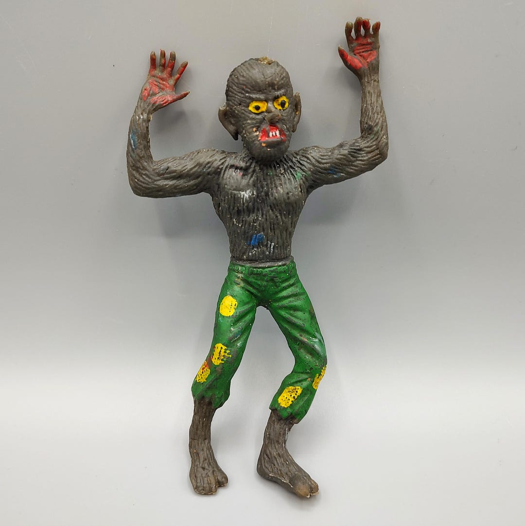 Vintage Ben Cooper WOLFMAN Jiggler Universal Monsters Rubber / Retro ...