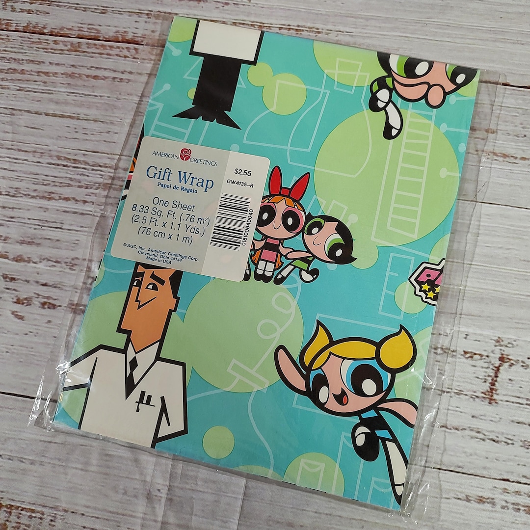 Vintage Wrapping Paper / Retro Gift Wrap / 1990s 90s / New Old Stock ...