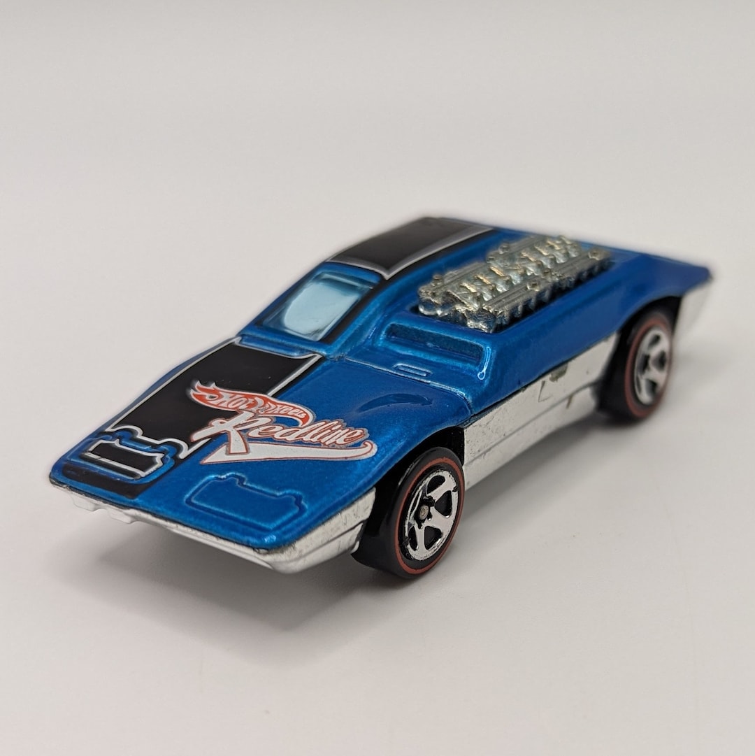Mattel Hot Wheels Side Kick Redline Blue Car 1970 / Vintage Toy Race ...