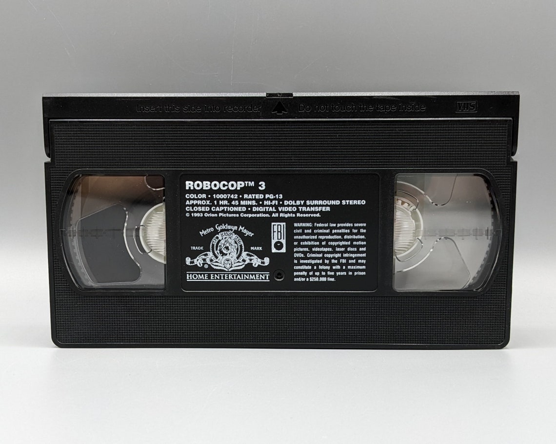 Robocop 3 Robo Cop VHS / Vintage Video VHS Tape / Retro Movie - Etsy