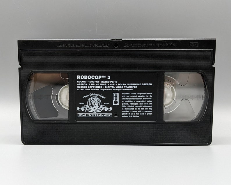 Robocop 3 Robo Cop VHS / Vintage Video VHS Tape / Retro Movie - Etsy