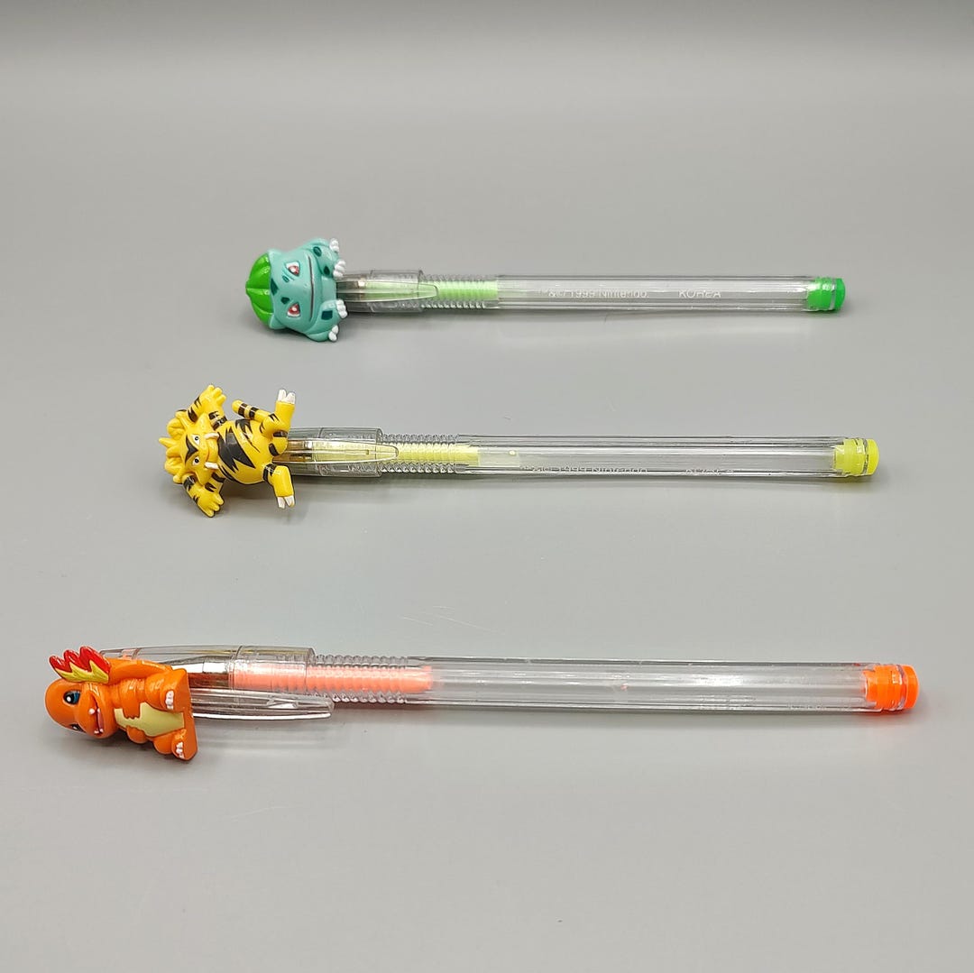 Vintage 1999 Nintendo Pokemon Gel Pens Lot of 5 DEAD No Ink Electrabuzz ...