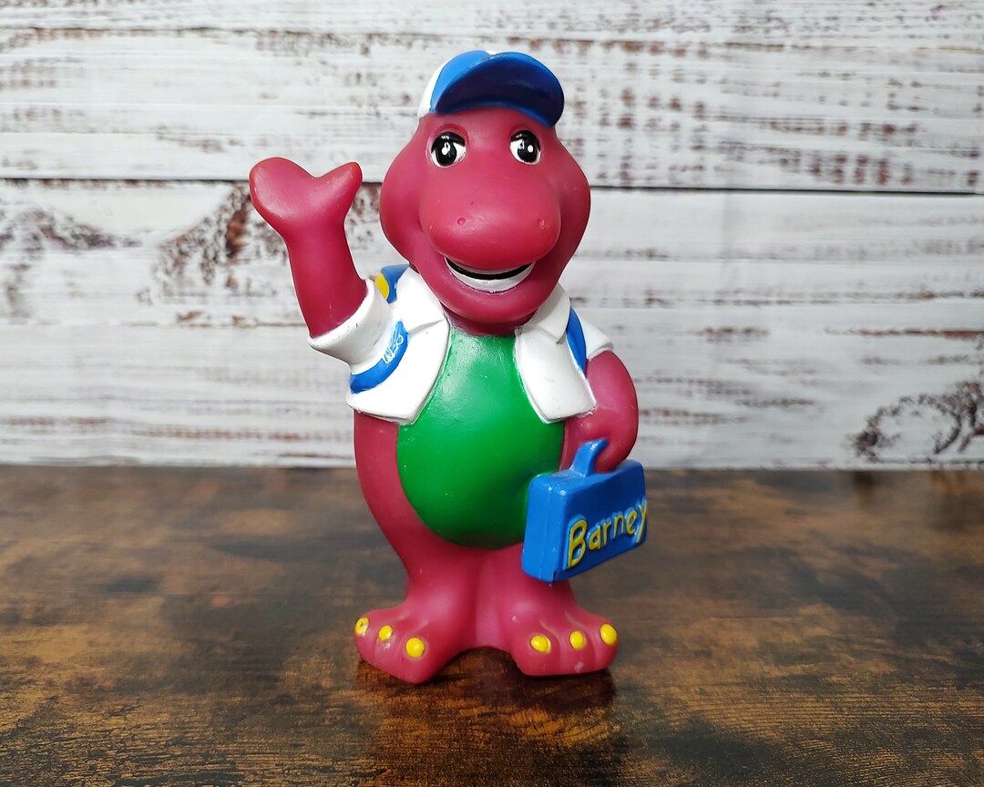 Vintage Barney Plastic Coin Bank / Piggy Bank Figure Figurine - Etsy