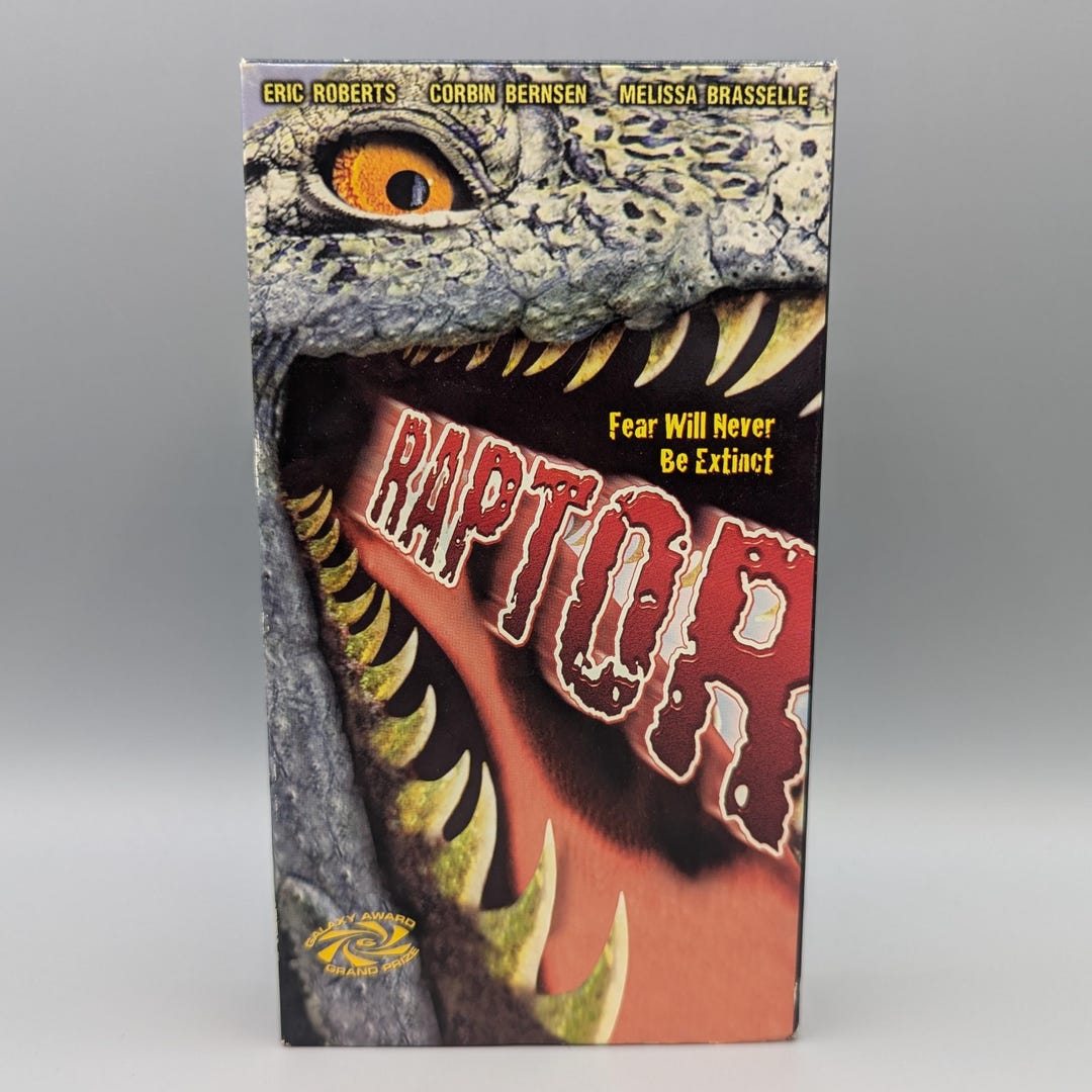 Raptor 2001 VHS / Vintage Video VHS Tape / Retro Movie Film / 1980s 80s ...