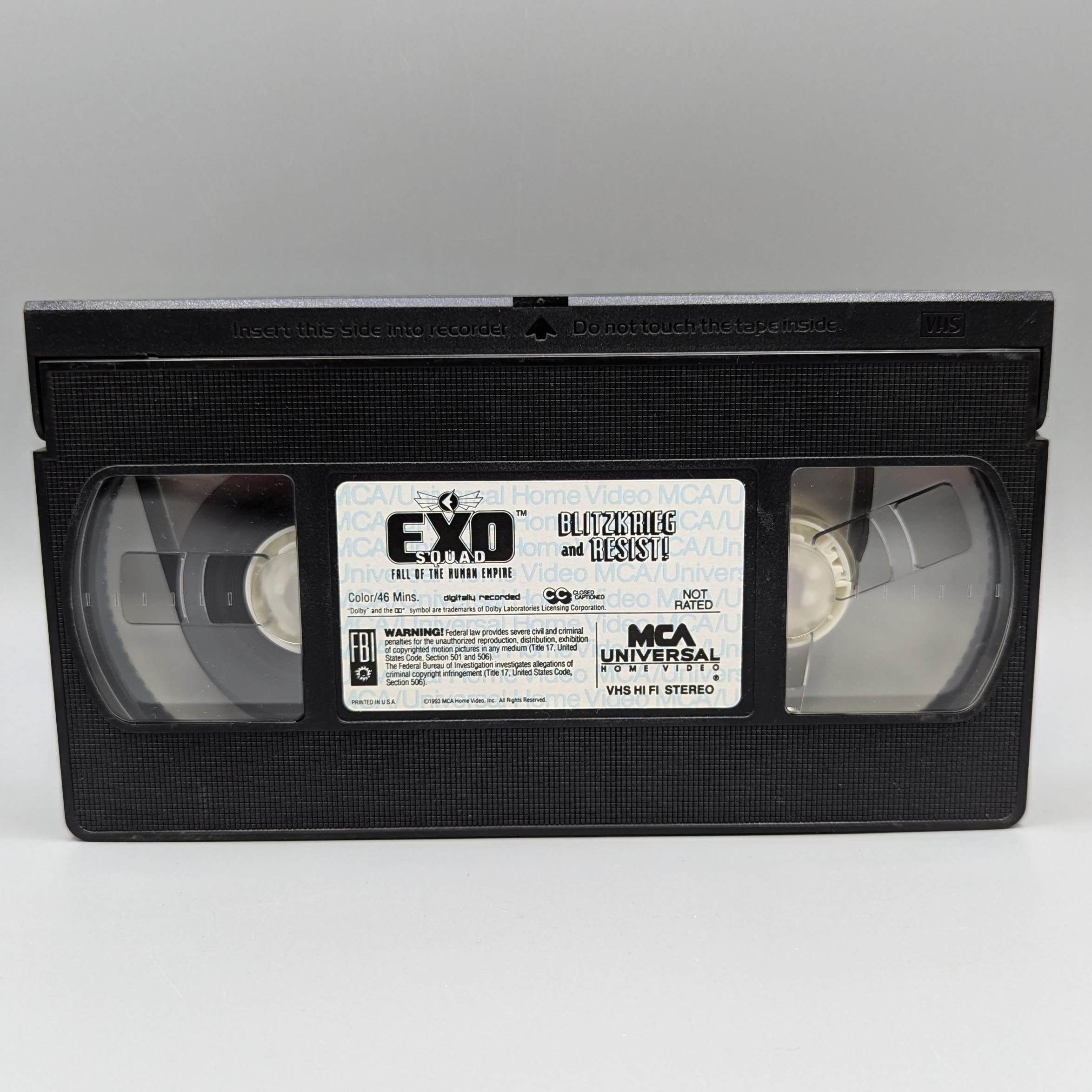 Exo Squad Blitzrieg and Resist! VHS / Vintage Cartoon Video VHS Tape ...