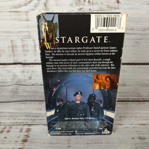 Stargate VHS / Vintage Video VHS Tape / Retro Movie Film / 1990s 90s ...