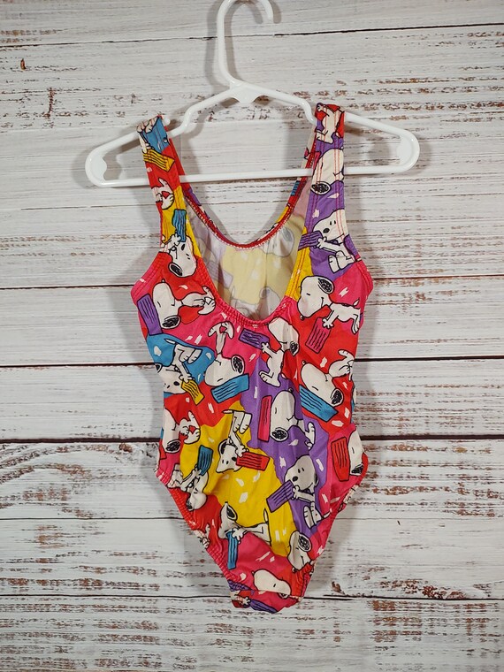 Vintage Kids Swimsuit / Snoopy Peanuts One Piece Swim… - Gem