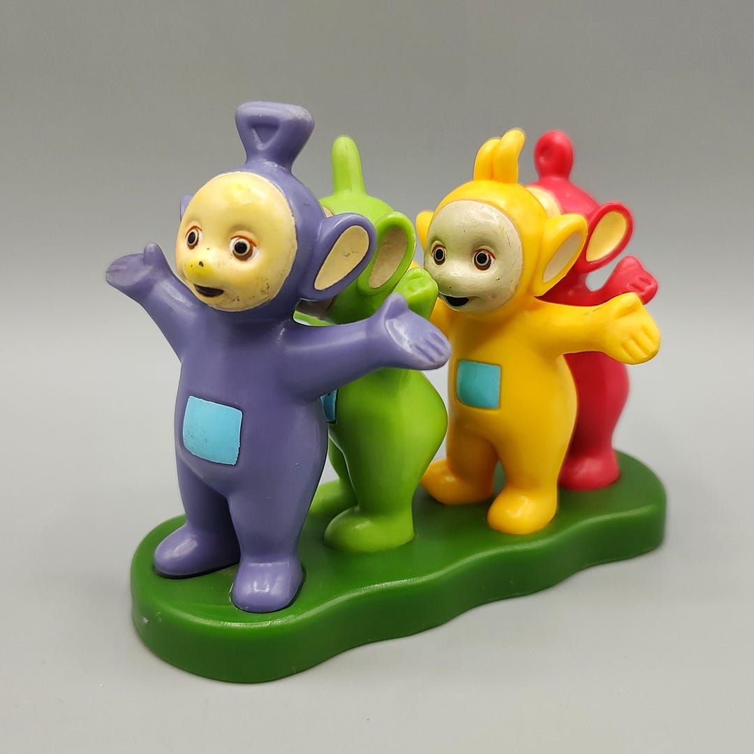 Vintage Teletubbies Figure / Rubber Statue Tinky-winky Po Dipsy Laa-laa ...