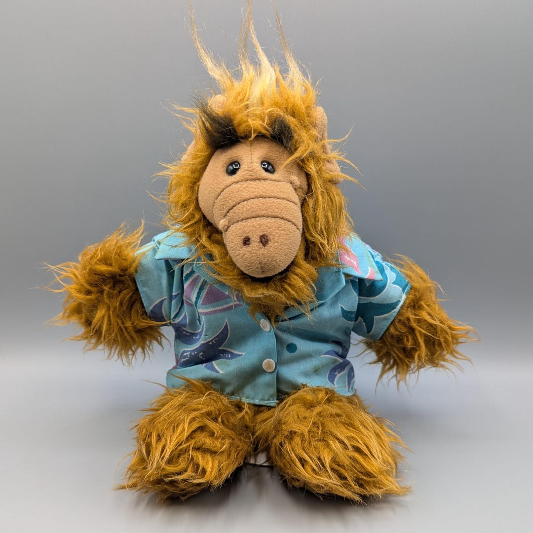 Vintage Alf Hand Puppet / 1988 / Hawaiian Shirt Hawaii / 1980s 80s ...