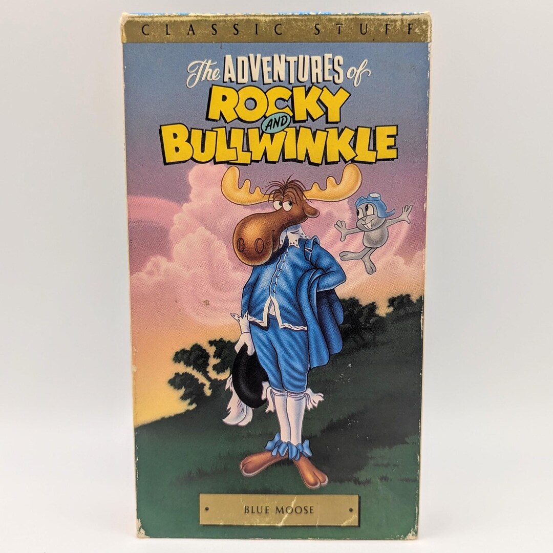 The Adventures of Rocky and Bullwinkle Blue Moose VHS Cartoon / Vintage ...