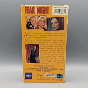 Fear in the Night Judy Geeson VHS / Vintage Video VHS Tape / Retro ...