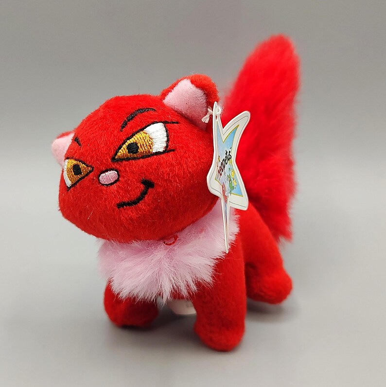 Vintage Mcdonald's Toy Plush Toy / Mcdonalds Neopets Red Wocky Kitten ...