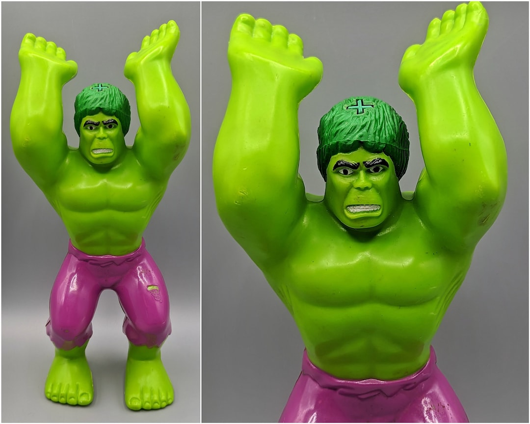 Remco Log Throwing Incredible Hulk Action Figure 1980 / Action Figure ...