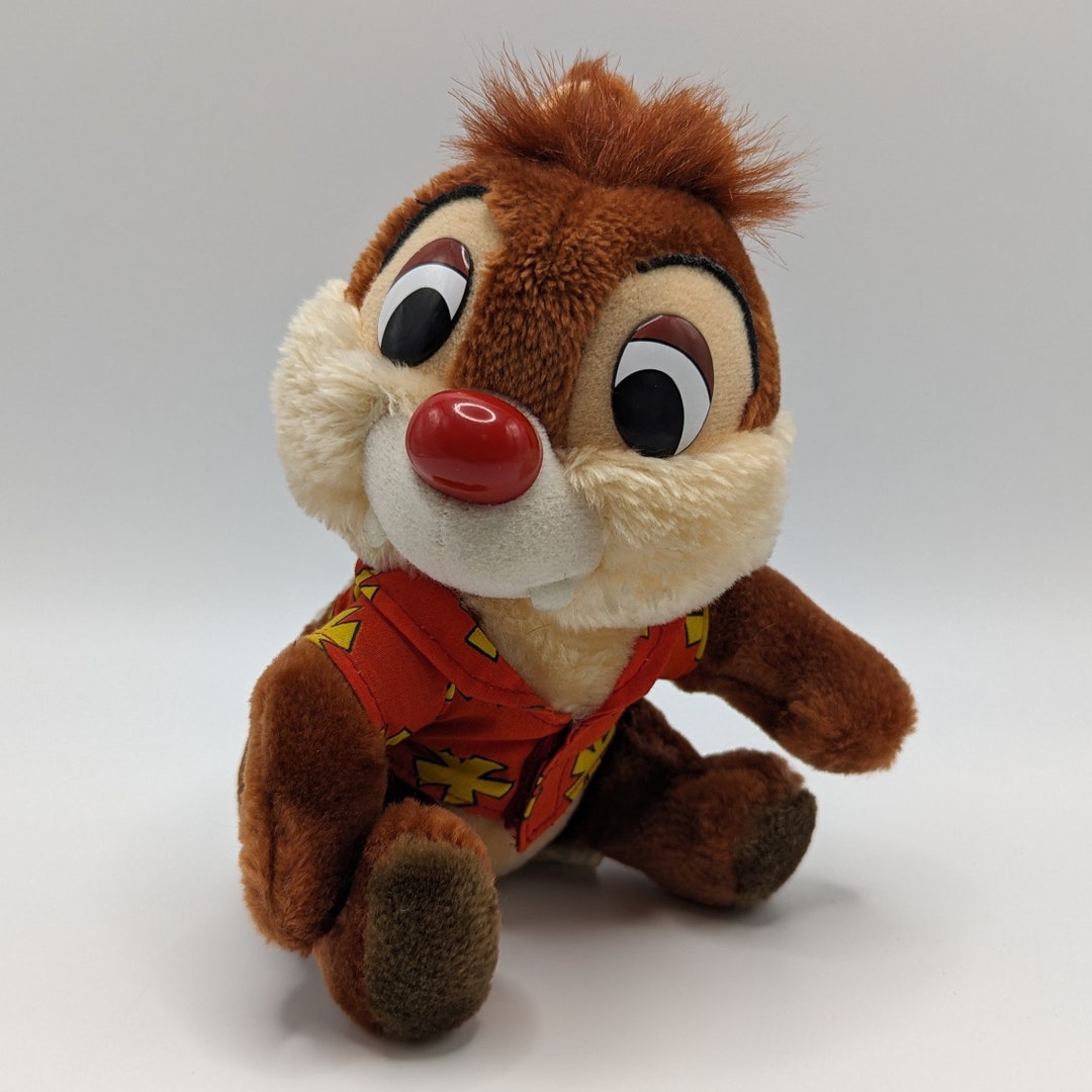 Vintage Disney Chip and Dale Rescue Rangers Disneyland Plush Chipmunk ...