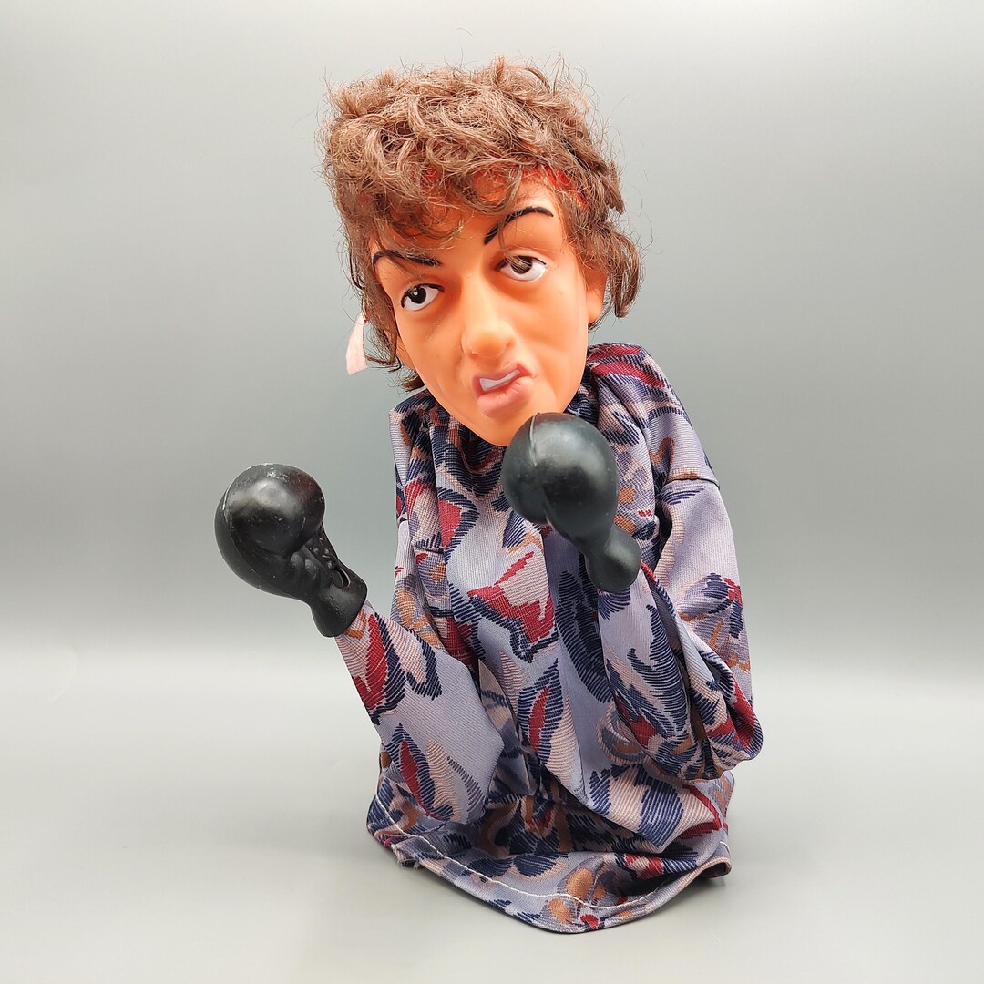 Vintage Rocky Balboa Sylvester Stallone Hand Puppet Boxing Hands Toy ...