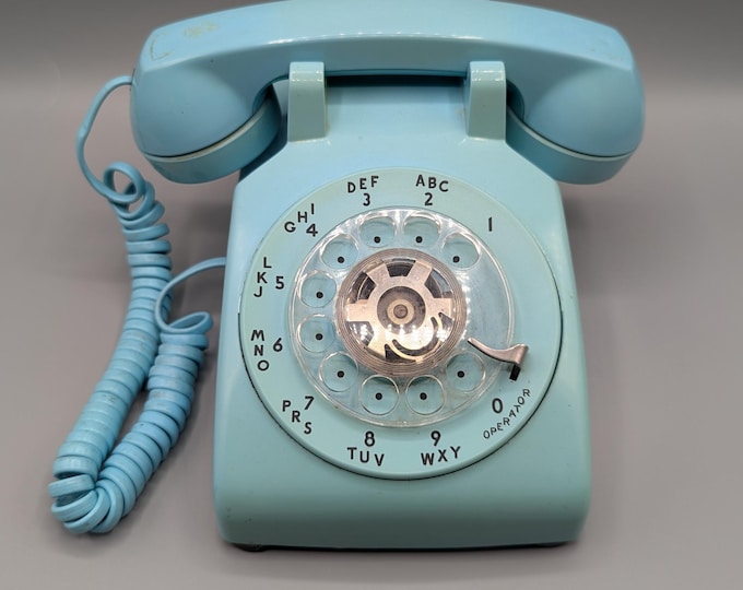 Vintage Turquoise Western Electric Bell Model 500DM Rotary Dial ...