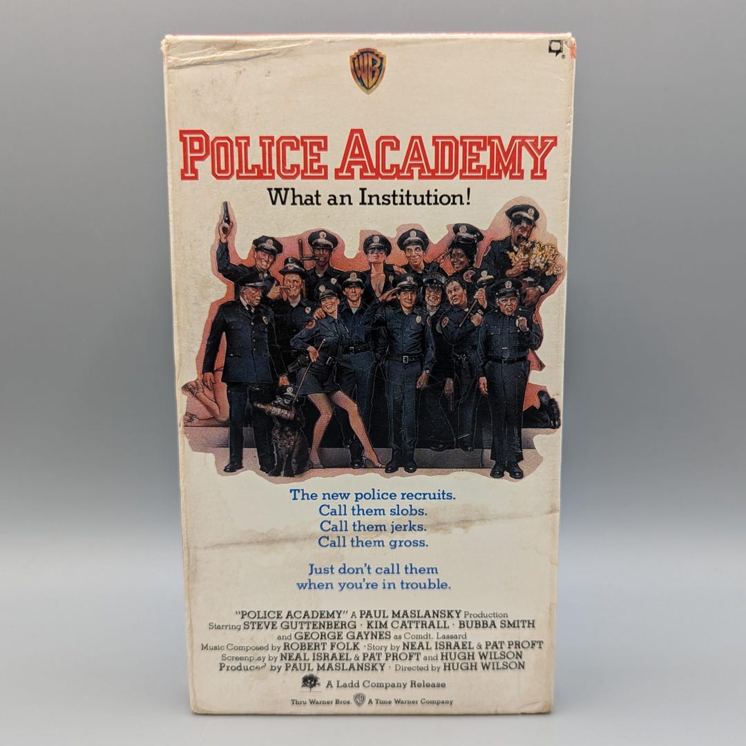 Police Academy VHS / Vintage Video VHS Tape / Retro Movie Film / 1990s ...