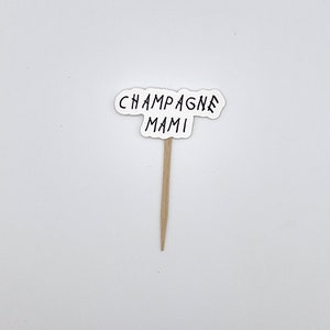Champagne Mami Cupcake Topper | Champagne Papi, Bachelorette, Bachelor ...