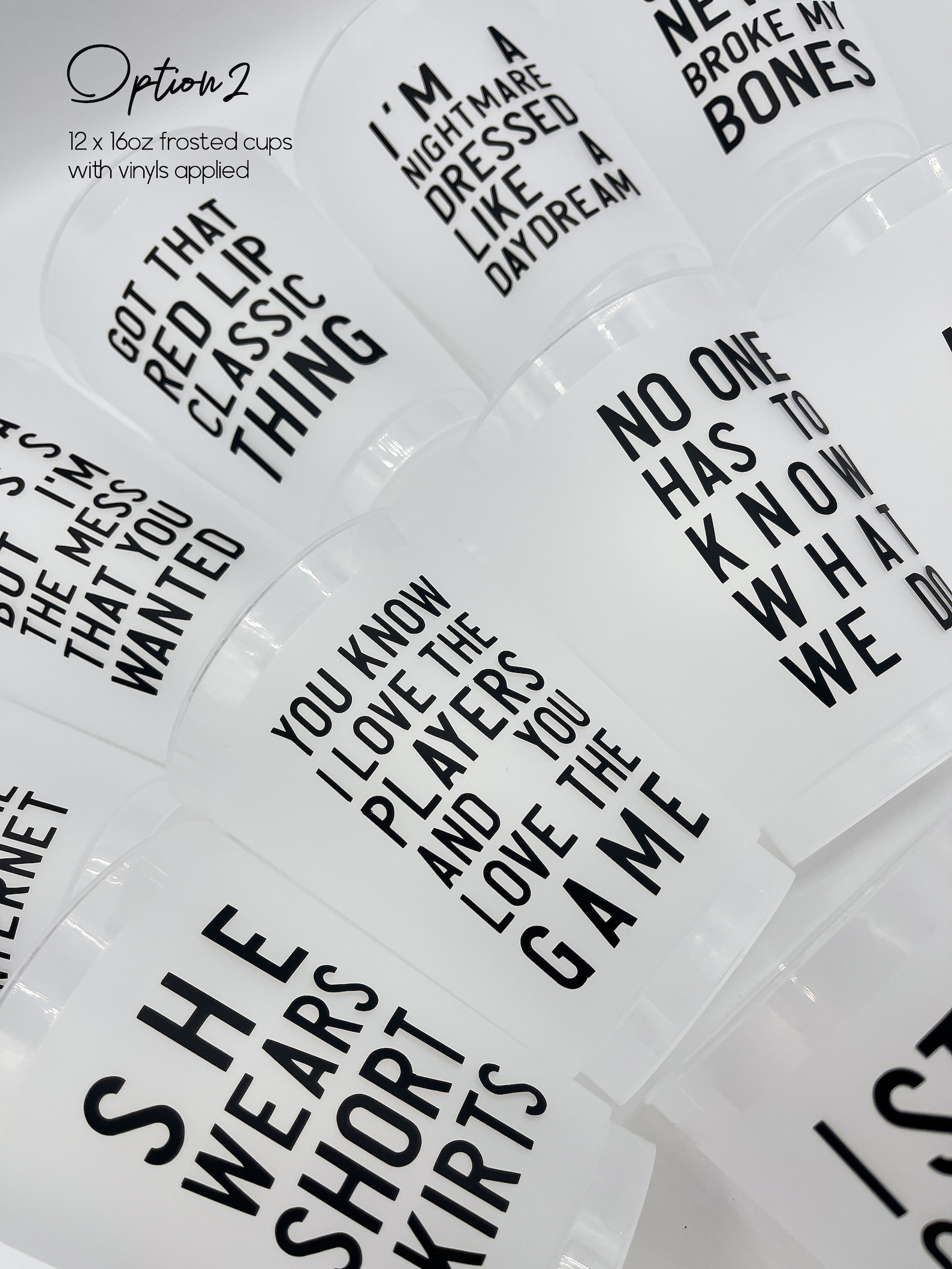 12 Cups Lyrics Sticker Vinyl 1989, Taylor, Bad Blood, Swift,folklore ...