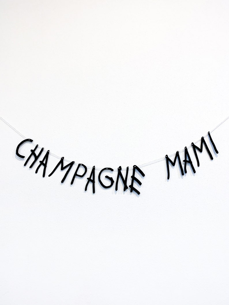 Champagne Mami Banner Champagne Papi Bachelorette | Etsy