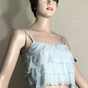 Pale Blue Cami Top Etsy