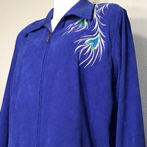 90s Bob Mackie Wearable Art Royal Blue Firebird Phoenix Bird ...