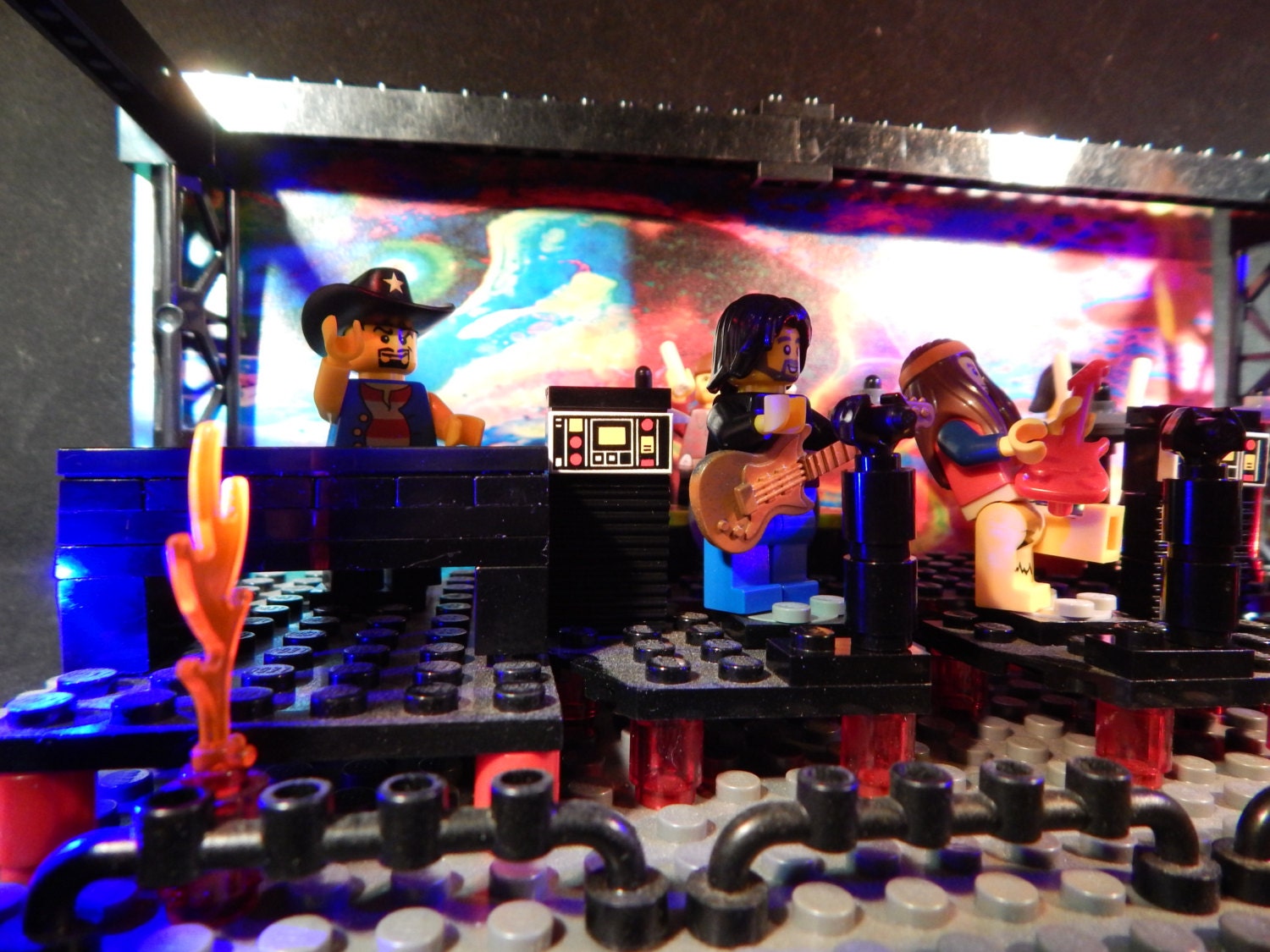 Grateful Dead Jerry Garcia 60s Stage CUSTOM made of Lego | Etsy