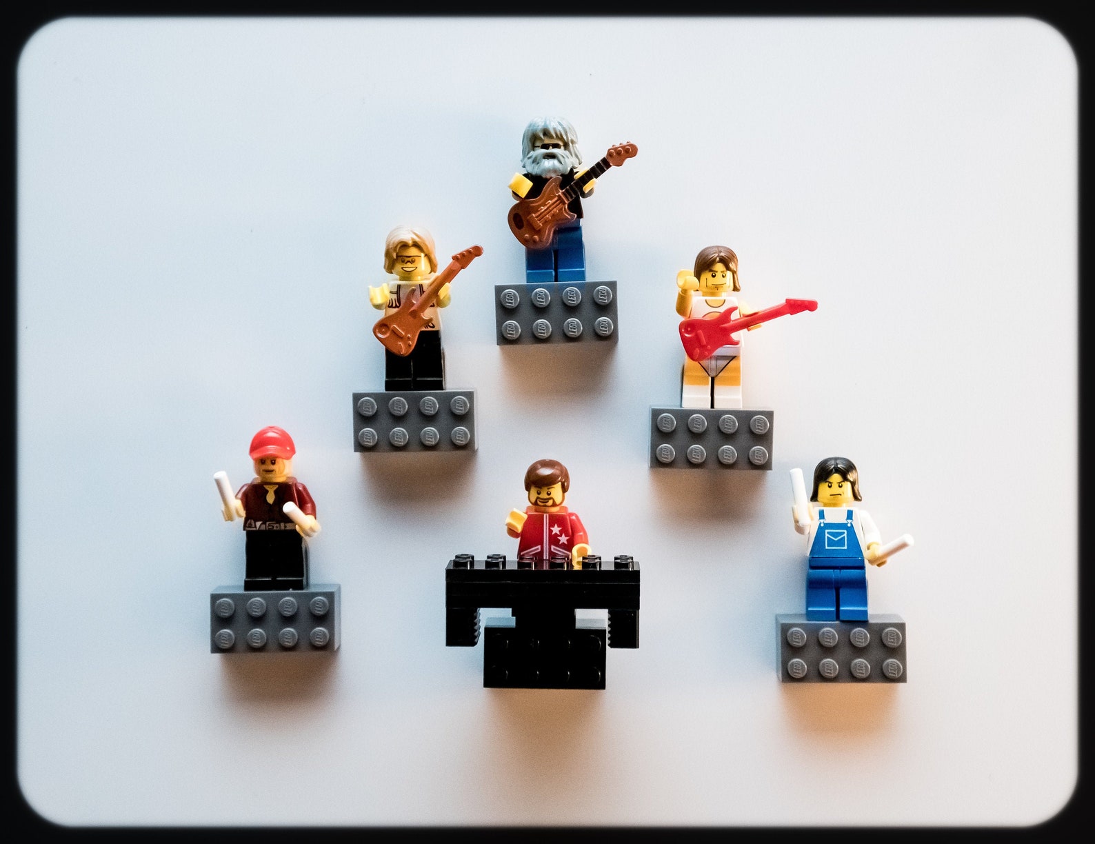 Grateful Dead Gift FULL BAND Magnet & Tree Ornament Plus Free Sticker ...