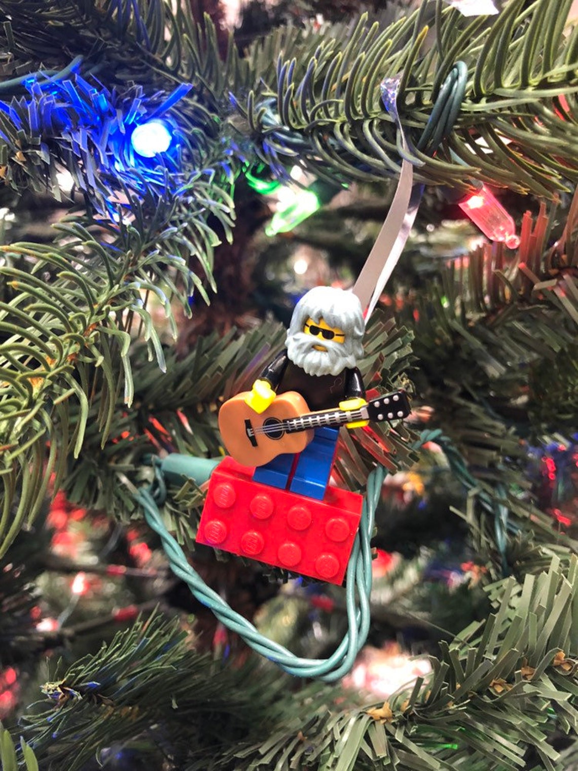 Grateful Dead Gift Jerry Garcia CUSTOM Made of Lego Bricks - Etsy