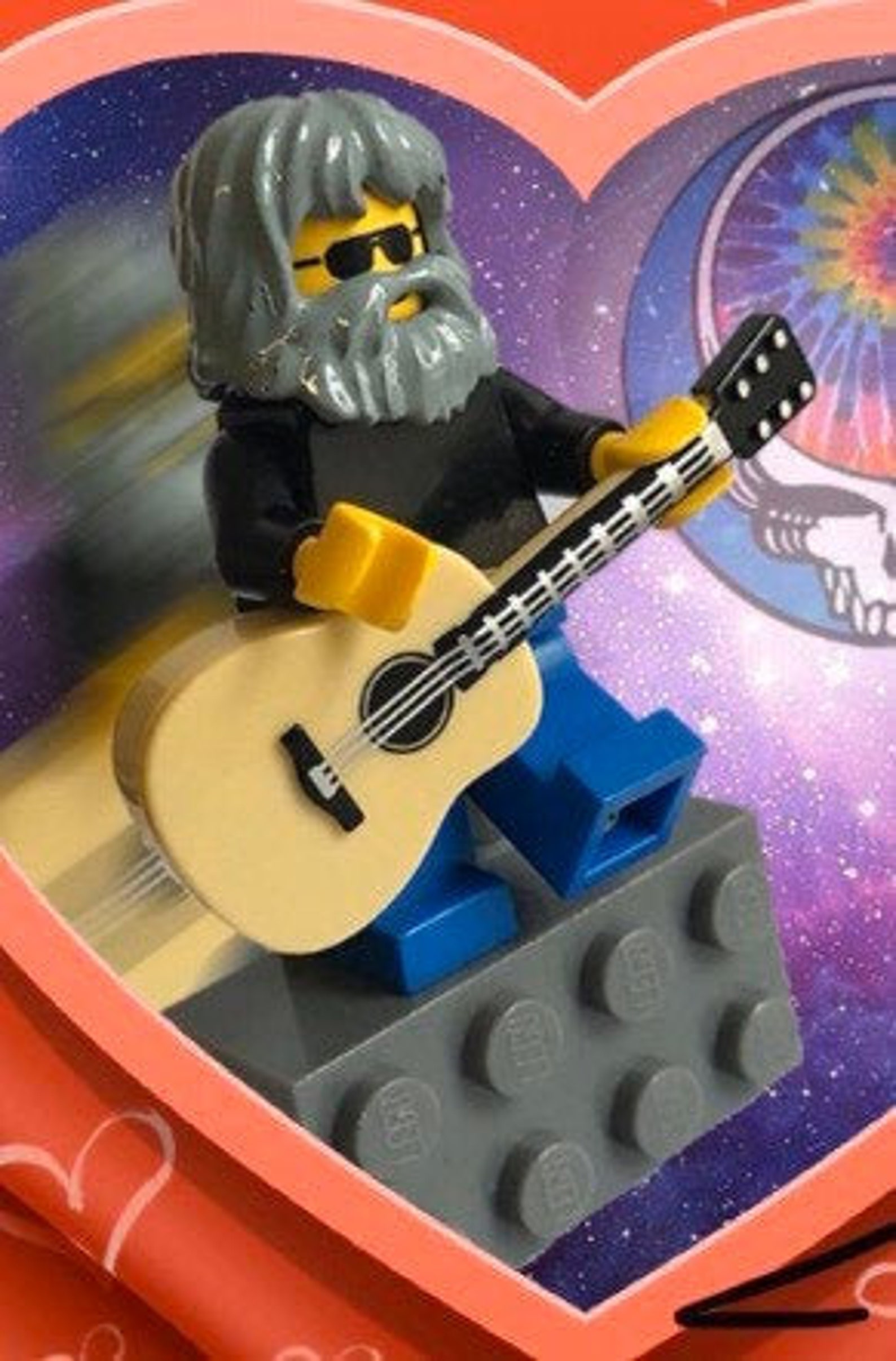 Grateful Dead Gift Jerry Garcia CUSTOM Made of Lego Bricks - Etsy