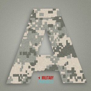 Army Camo Alphabet, Alphabet Clipart, Digital Alphabet, Military Clip ...