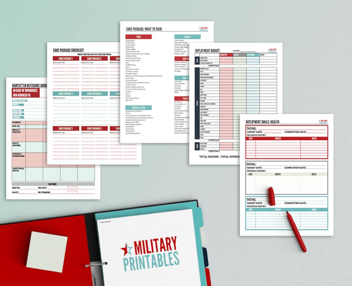 Deployment Checklist for Military Spouses and Families, Military ...