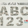 Navy Camo Alphabet, Alphabet Clipart, Digital Alphabet, Military Clip ...