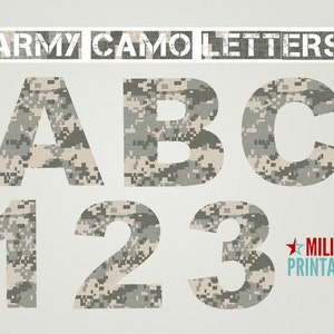 Army Camo Alphabet, Alphabet Clipart, Digital Alphabet, Military Clip ...