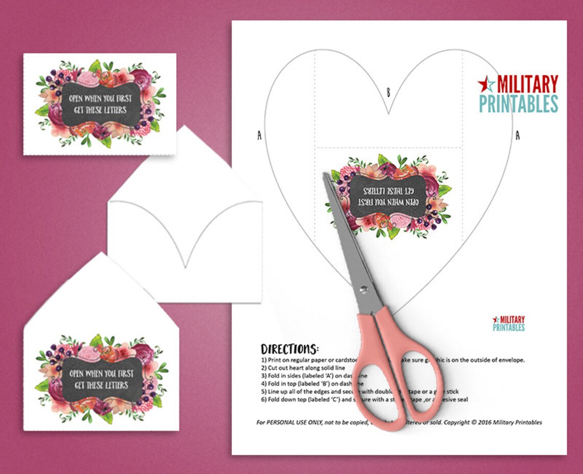Open When Envelopes, Open When Letters, Printable Envelope Template ...