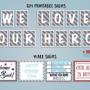 Military Homecoming Printable, Welcome Home Military, Deployment ...