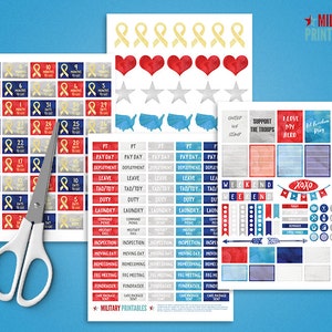 Military Stickers Printable, Countdown Stickers, Deployment Planner ...