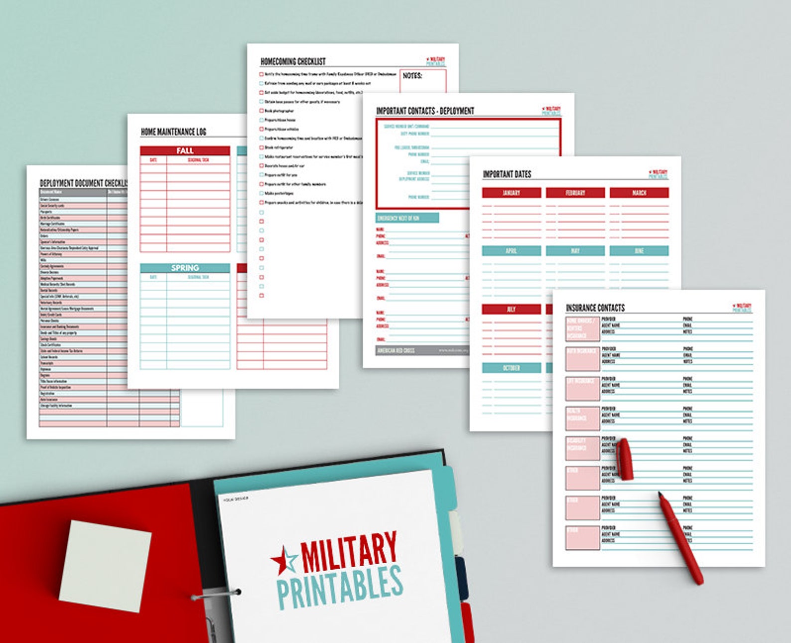 Deployment Checklist for Military Spouses and Families, Military ...