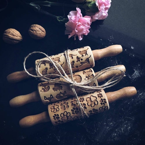 SALE Laser Engraved Rolling Pin Embossing Rolling - Etsy