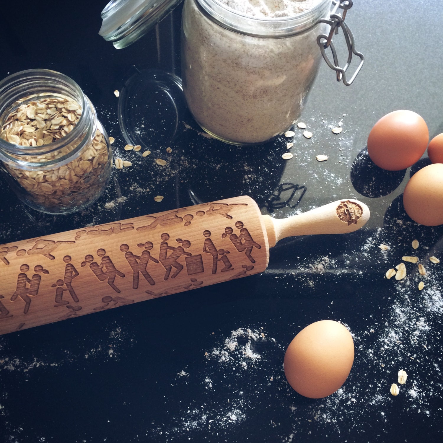 Sex Positions Rolling Pin Embossing Rolling Pin Engraved Etsy