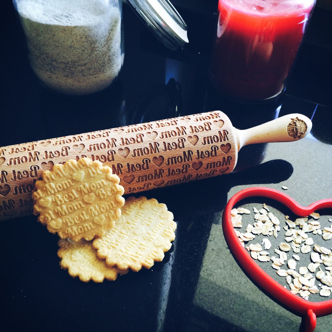 BEST MOM Rolling Pin,embossing Rolling Pin,engraved Rolling Pin by ...