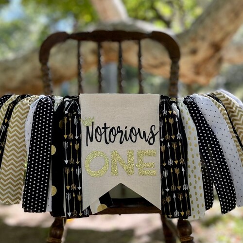 The Notorious One Highchair Banner the Big One High Chair - Etsy