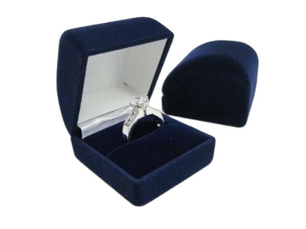Blue Velvet Ring Luxury Jewellery Presentation Box Case - Etsy