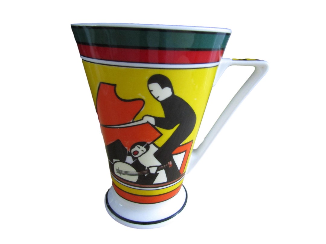 Clarice Cliff Style Mug all That Jazz Art Deco - Etsy
