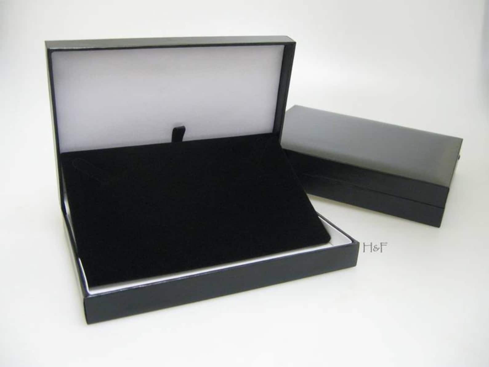 Luxury Leatherette Necklace Jewellery Gift Box Case Space for - Etsy UK
