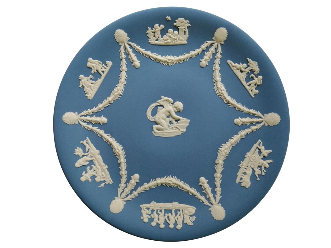 Blue Jasperware Cherub Plate 10.5 Inch Wedgwood Jasper - Etsy