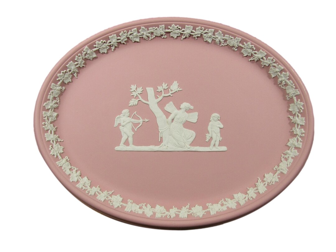 Pink Jasper Tray Wedgwood Jasperware Psyche Wounded and - Etsy