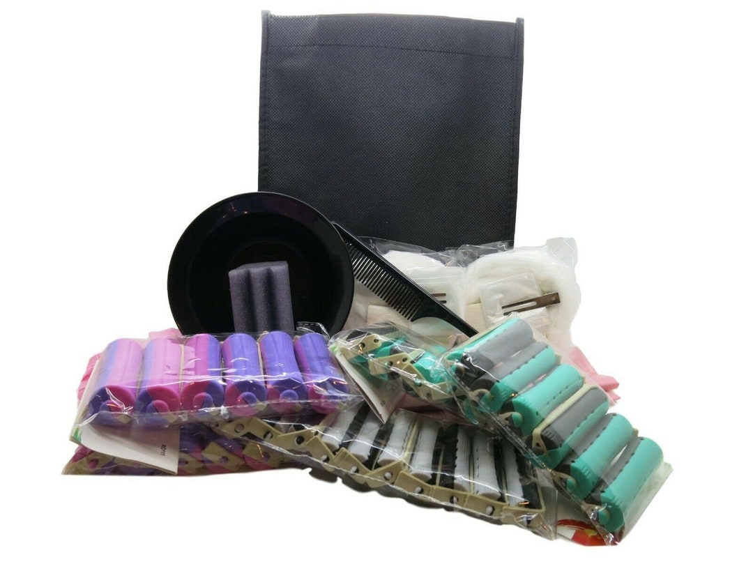 Hair Perm Accessory Kit Long Hair Big Curls 36 Rods Bowl Papers Cap ...
